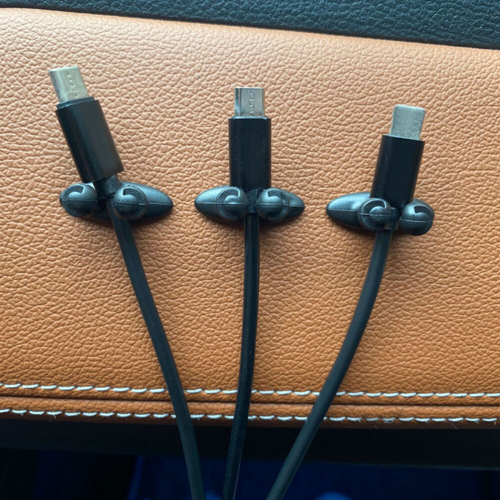 10x Car Wire Holder Cable Tie Clip Charger Line Hook Clasp Organizer ...