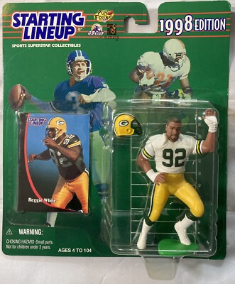 Kenner Starting Lineup 1998 NFL Reggie White Green Bay Packers Action ...