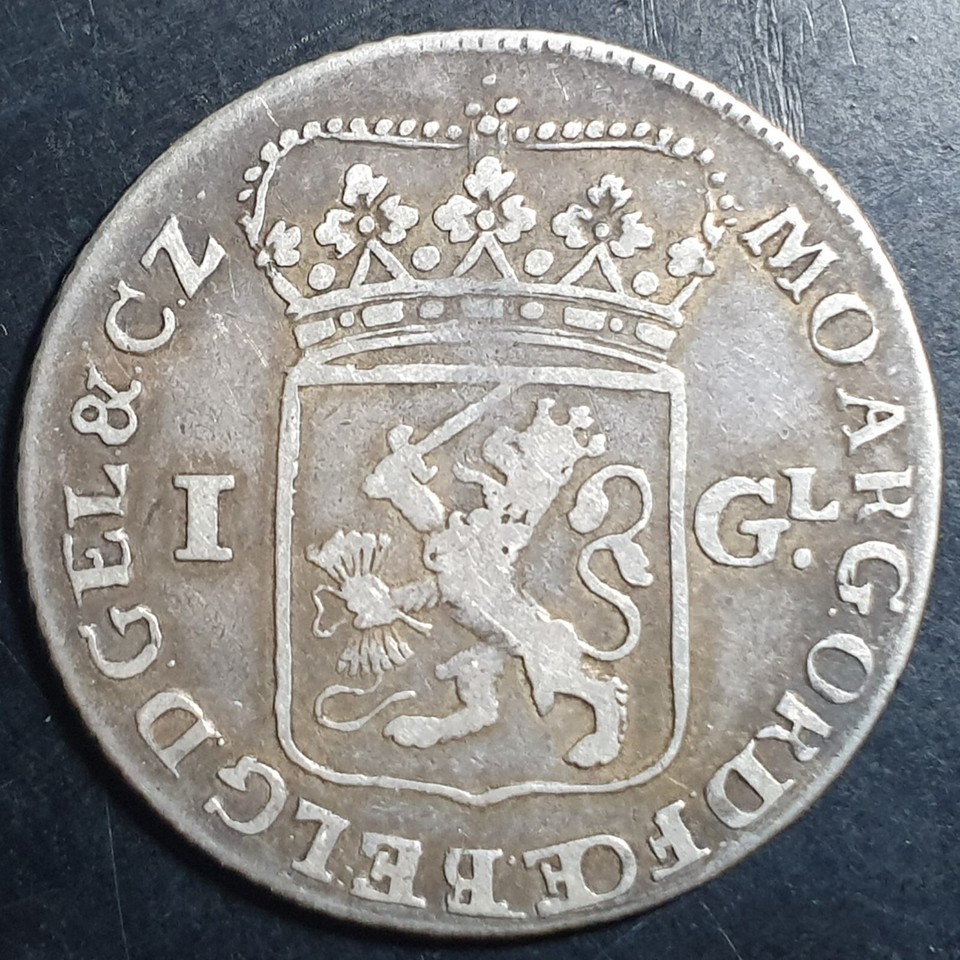 Netherlands Gelderland 1 Gulden 1764 Standing Pallas VF Sharp Detail | eBay