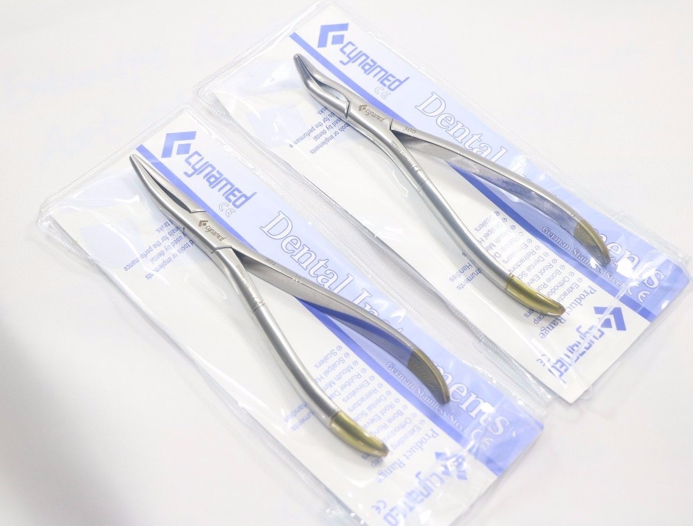 2 GERMAN PREMIUM DENTAL LOWER+UPPER ROOT SURGERY EXTRACTING FORCEP #301 ...