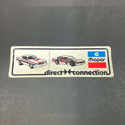 Vintage 1970 MOPAR Direct Connection NOS Original Decal Sticker | eBay