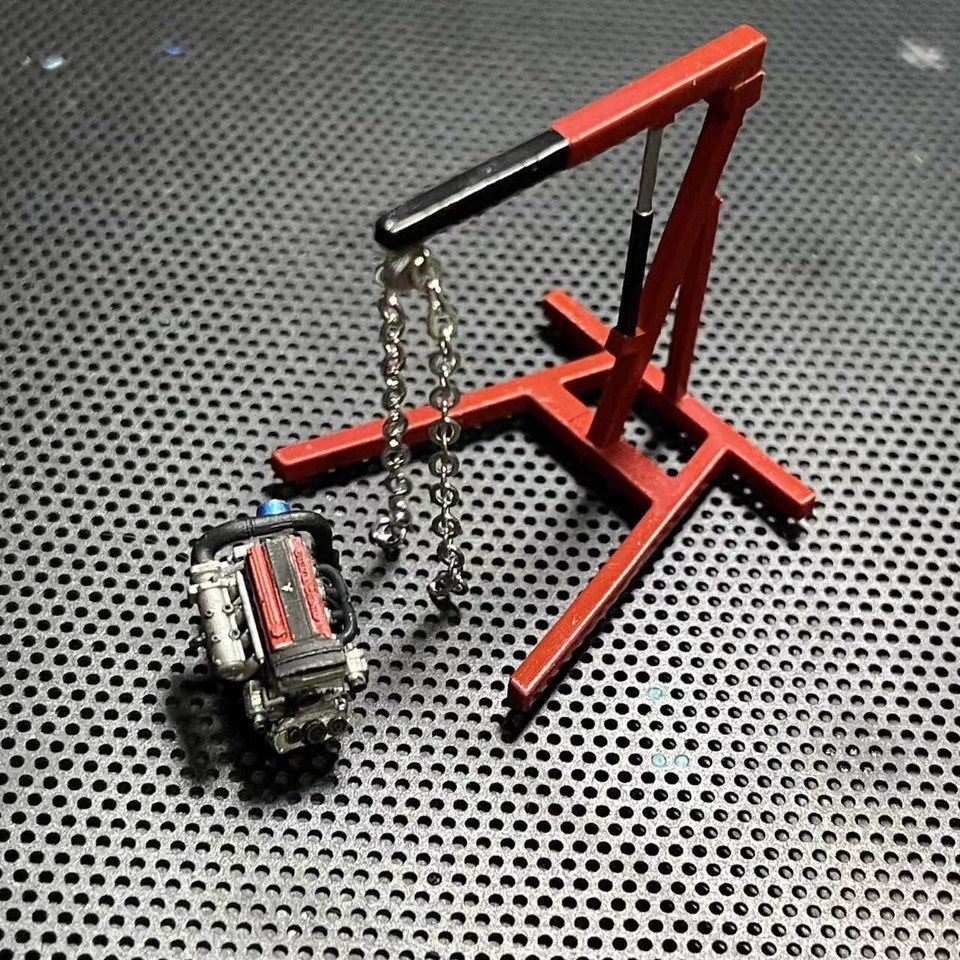 1/64 Diorama Car Tuning Model Garage Workshop Repair Prop Display Scene ...