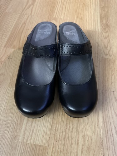 New Dansko Size 41 Black Leather Professional Clogs Comfort | eBay