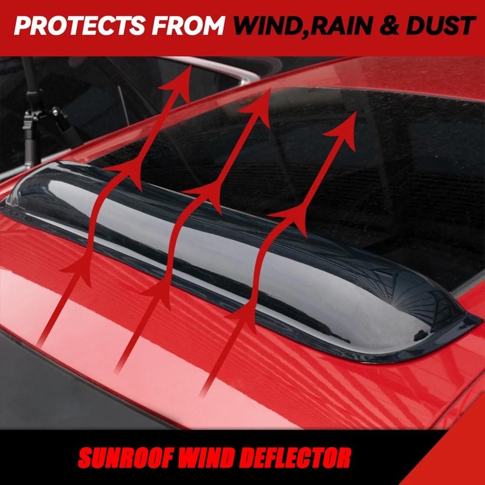 980mm-Universal Moonroof Visor Window Top Sunroof Wind Deflector Rain ...