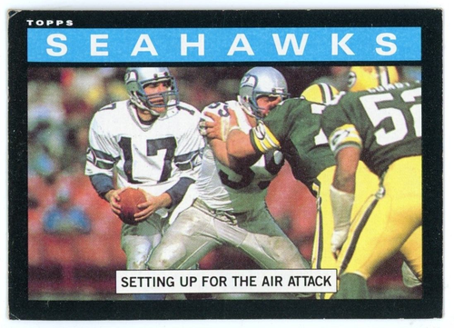 1985 Topps Football #380 Seattle Seahawks Team Leaders | eBay