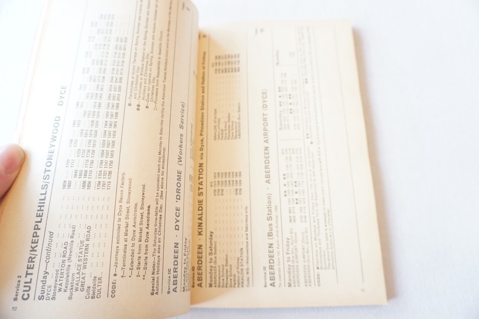 1968 Alexanders Northern Area Scotland Scottish Bus Timetable | eBay UK