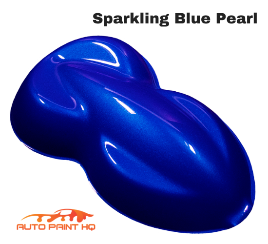 High Gloss Sparkling Blue Pearl Acrylic Urethane Single Stage Gallon ...