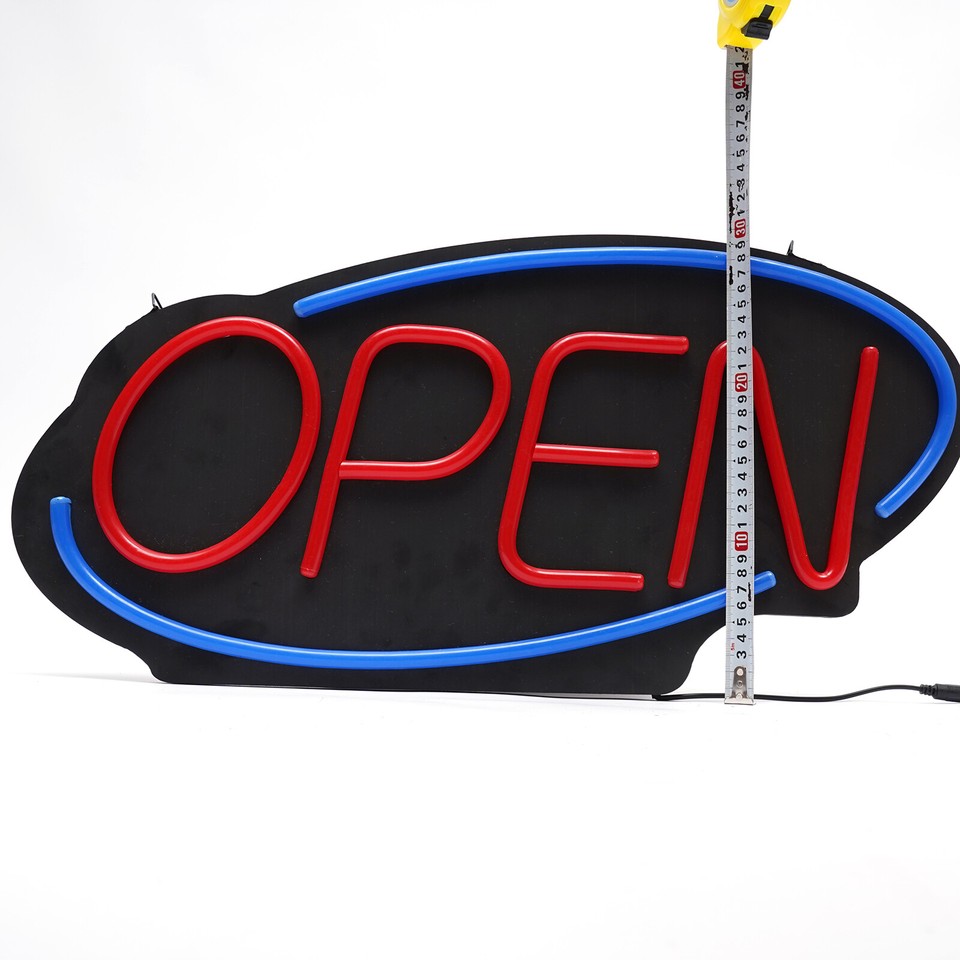 LED Open Sign Neon Light Bright for Restaurant Bar Pub Outside Wall ...