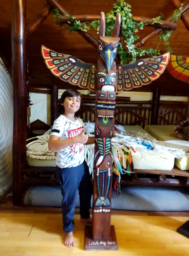 Totem Pole Wood 2,00 M 78,74 Inches 6,56 Feet Little Big Horn ...