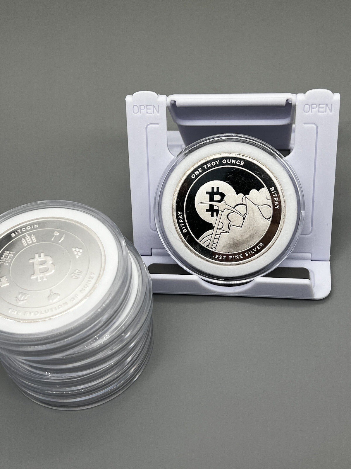 Bit coin Bitpay Crypto Coin 1 Oz .999 Silver commemorative- bit coin ...