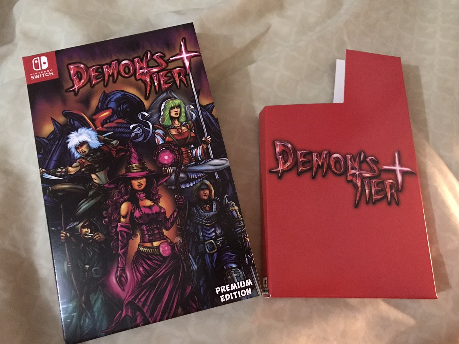 Demon's Tier + Premium Edition Switch Box & Sleeve ONLY- NO GAME, NO ...