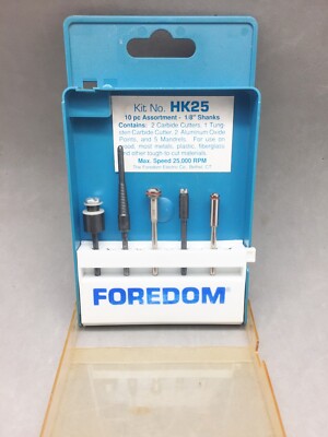 Foredom Kit No HK25 5 piece Only Mandrel Arbor NO Cutters Flex Shaft ...