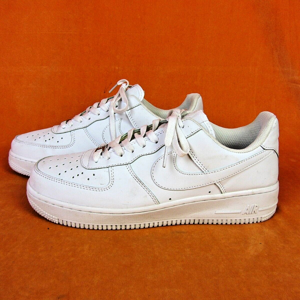 Nike Air Force 1 AF1 Low White Mens Athletic Shoes Sneakers 316122-111 ...
