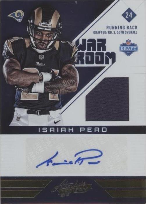 2012 Panini Absolute - War Room Materials Isaiah Pead #15 Signatures ...