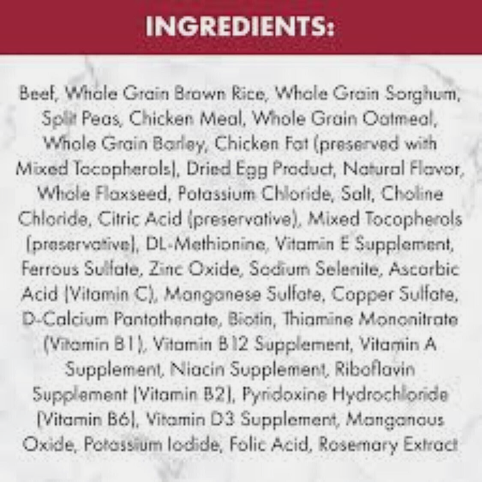 Nutro SO SIMPLE Dry Dog Food Beef Adult Formula 11 Lb Natural Holistic ...