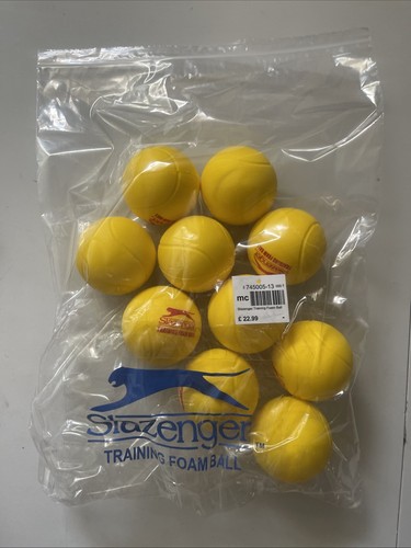 Slazenger Indoor Safety Foam Balls Training X10 BNIB Sports Holiday Fun ...