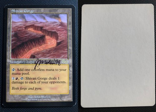 MTG Urza's Saga Shivan Gorge Artist Proof AP signed | eBay