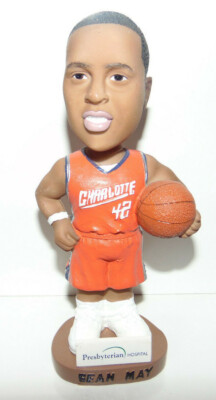 SEAN MAY 2004 Charlottle Bobcats HORNETS PROMO Bobble Head Bobblehead ...