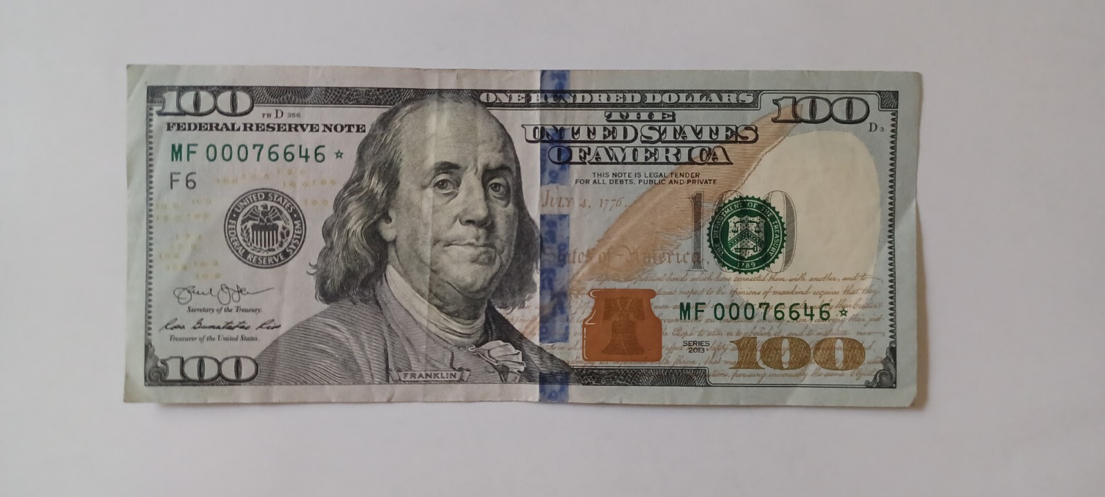 100 Dollar Bill ☆STAR☆ Note 2013. Low Print Run of 128,000 Run No. 1 | eBay