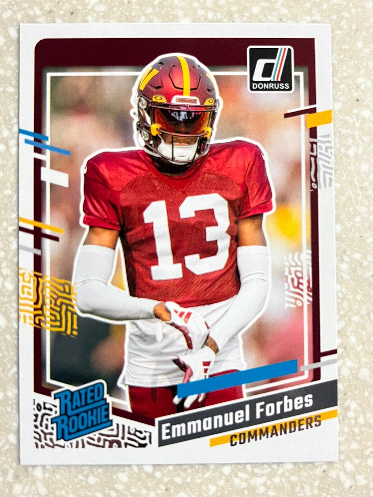 2023 Donruss Football, Emmanuel Forbes, Rated Rookie, #399, Commanders ...