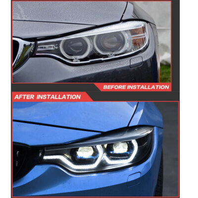 LED Headlights Assembly For BMW 4 Series F32 F36 F82 Xenon/HID Facelift ...