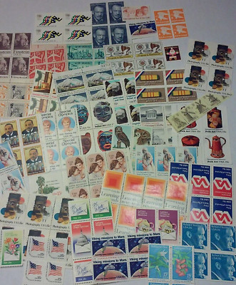 Usable 100 Assorted Mixed Multiples & Singles of 15¢ US Postage Stamps ...