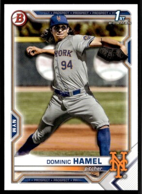 2021 Bowman Draft Dominic Hamel G333 New York Mets #BD-60 | eBay