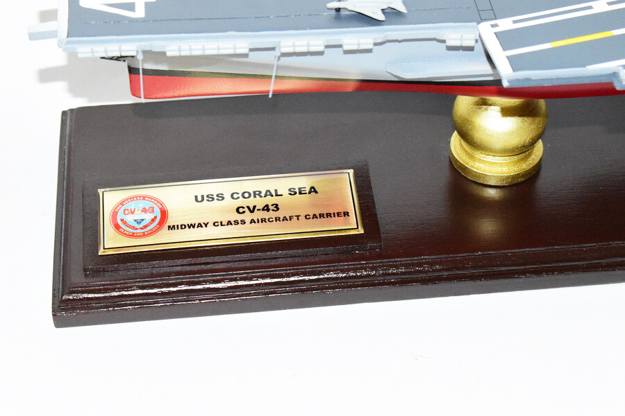 USS Coral Sea CVA-43 Aircraft Carrier Model,Navy,Scale Model,Mahogany ...