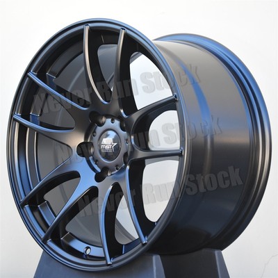MST MT-30 17x9 5x114.3 +30 MATTE BLACK 10 SPOKES CONCAVE SPORT 4 WHEELS ...