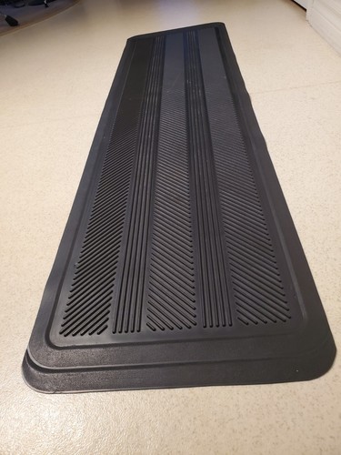 Automotive Rubber Floor Mat Liner Black LONG 54"x15"- Mint Clean Heavy ...