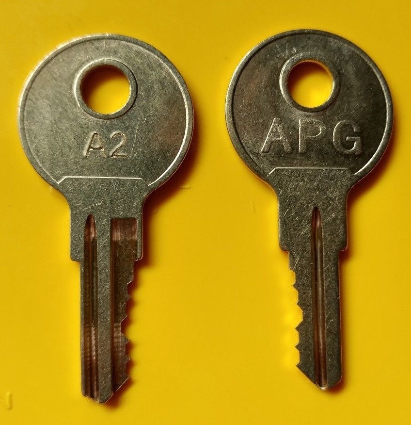 A1-A10 Cash Drawer Key Pair Fits Oracle MICROS NCR Verifone Ruby Aloha ...