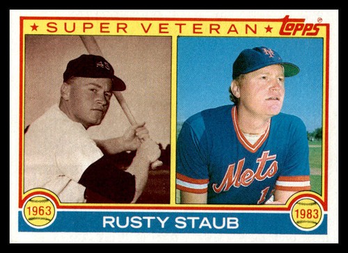 1983 Topps Rusty Staub #741 Houston Colt .45's / New York Mets FREE ...