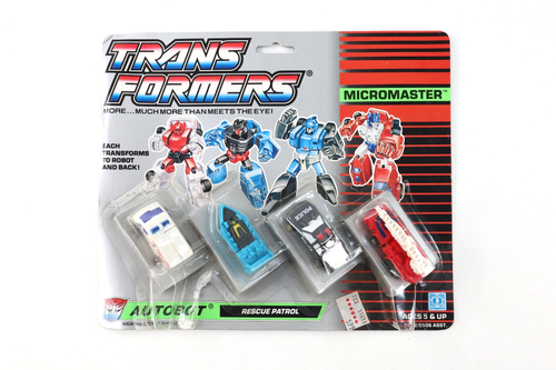 Transformers G1 MicroMaster Autobot Rescue Patrol 1988 New Damaged Card ...