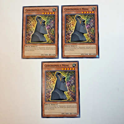 (3) YuGiOh! CHRONOMALY MOAI: REDU-EN014 COMMON Unlimited NM | eBay