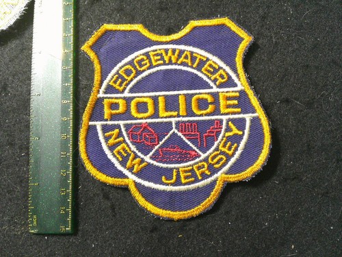 New Jersey Boro of Edgewater Police patch vintage cheesecloth patch ...