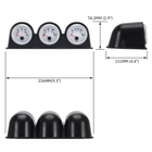 52mm Auto Gauge Set 3in1 Gauge Digital Dash Voltmeter Temperature Oil ...