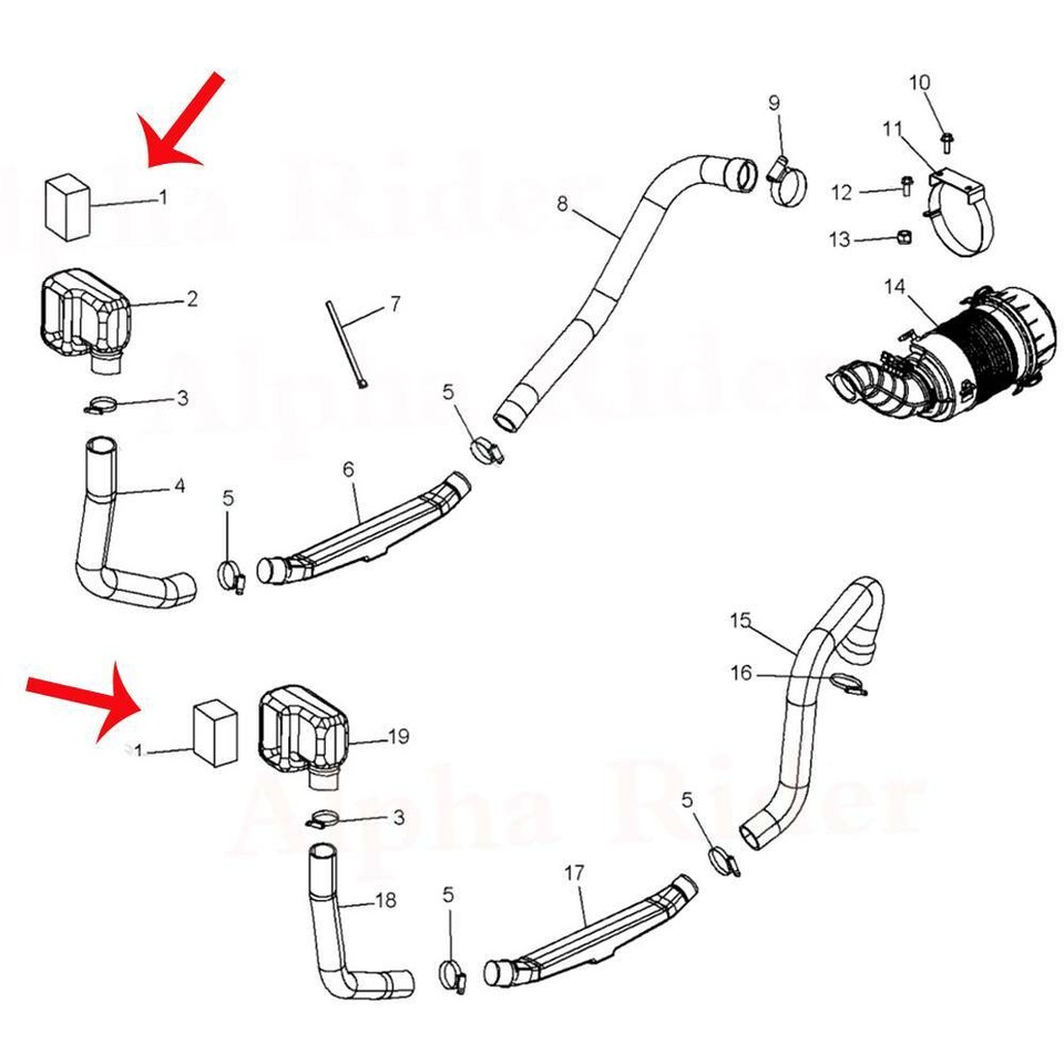 Intake Pre Air Filter for Polaris 5812253 Utility Ranger 400 500 700 ...