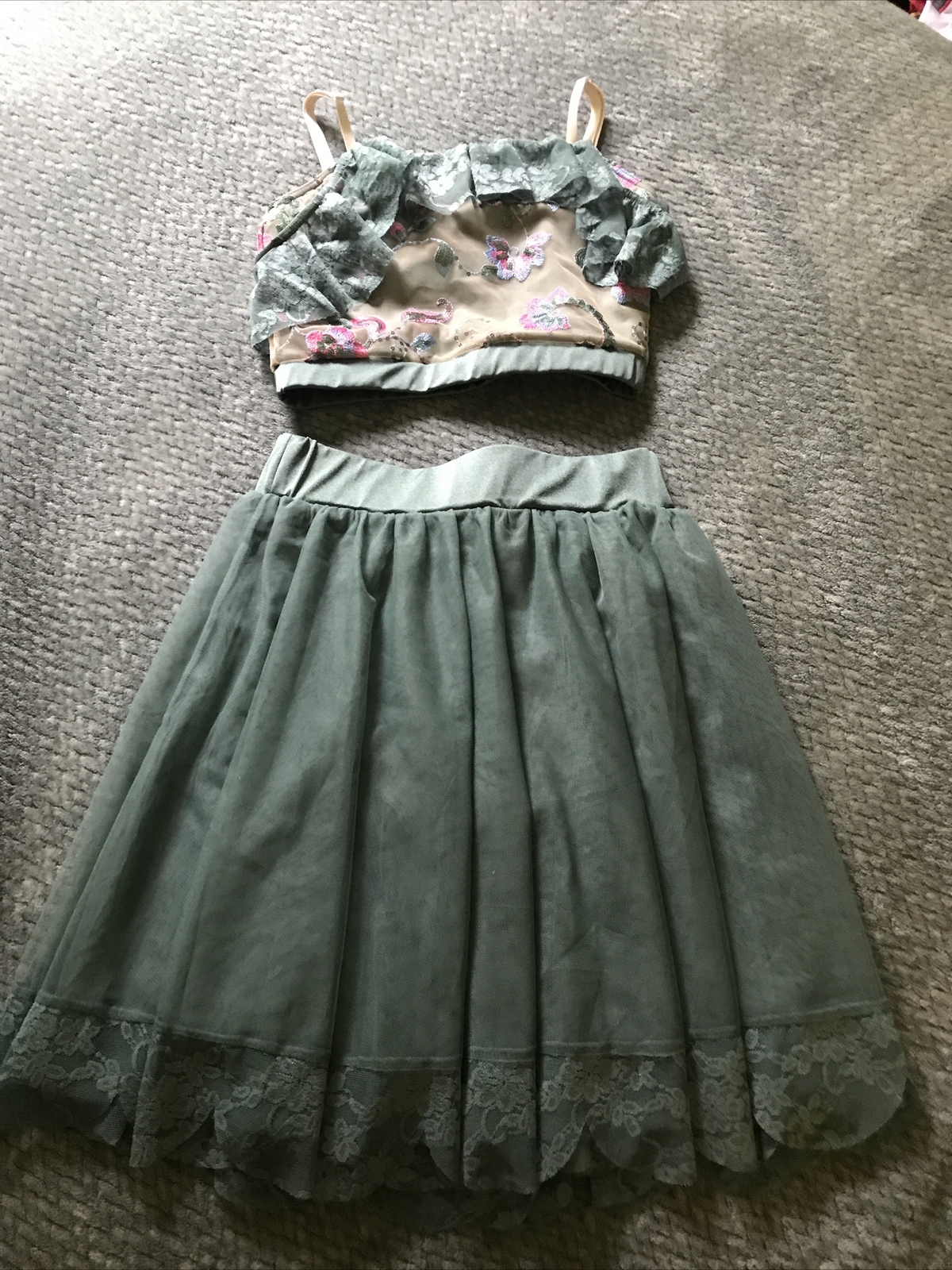 WEISSMAN Girls Dark Green Sequin Pageant Dance Skatin… - Gem