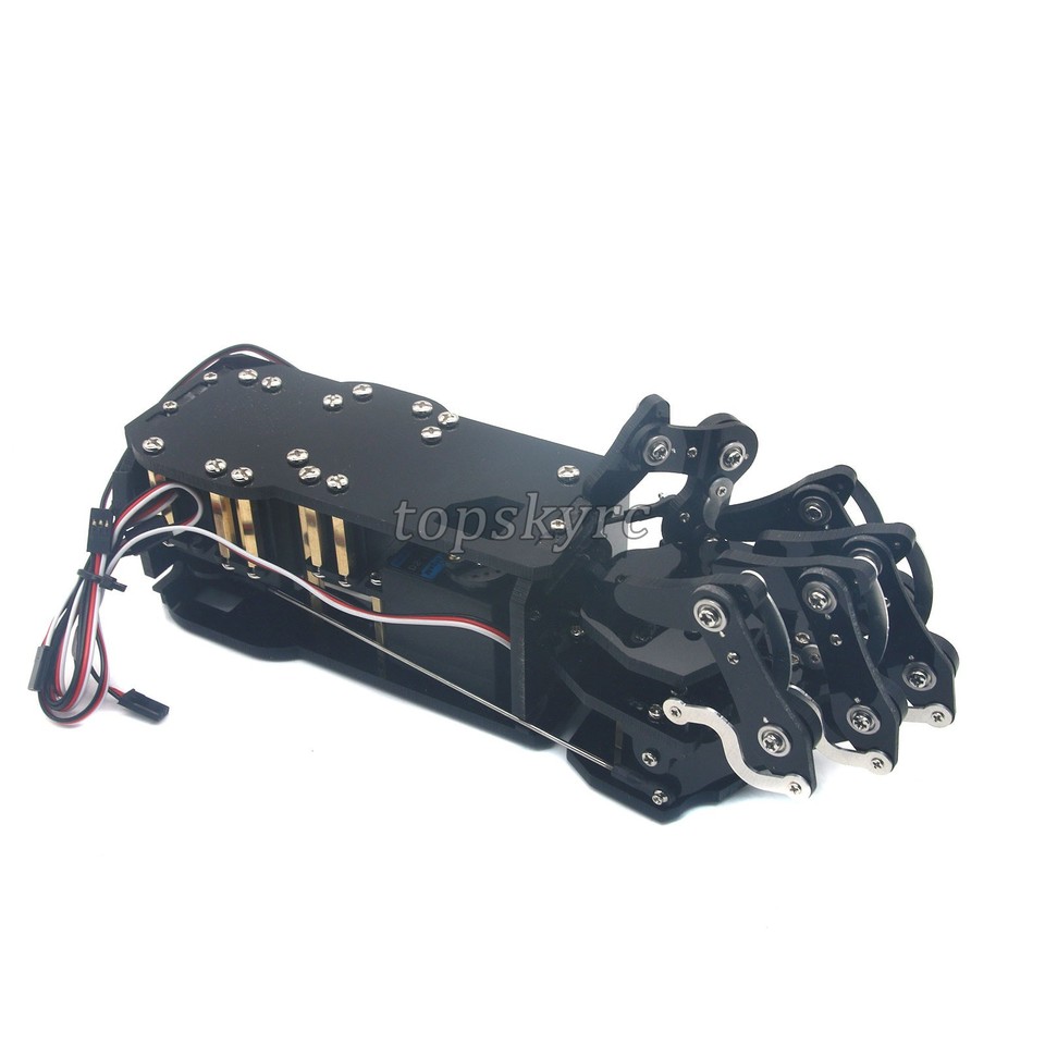 Robot Mechanical Arm Claw Humanoid Left Hand with Servos for Robotics ...