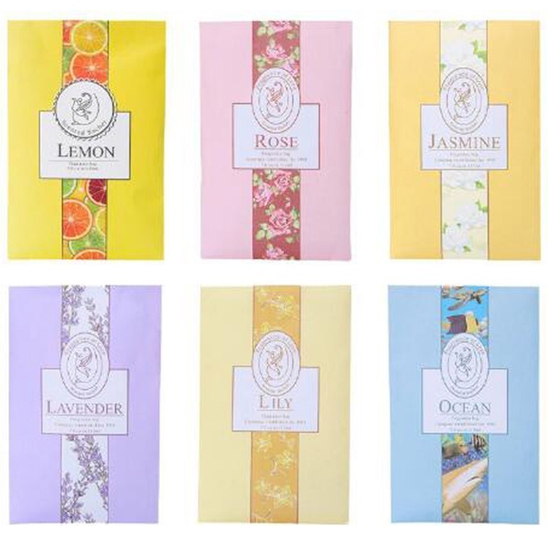 Natural Vegetable Flavors Air Freshener Sachet Set of 6 for Closets and ...