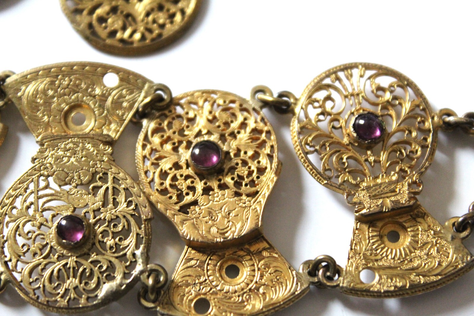 EXTREMELY RARE 18th 19th century gold Fusee watch necklace and bracelet ...