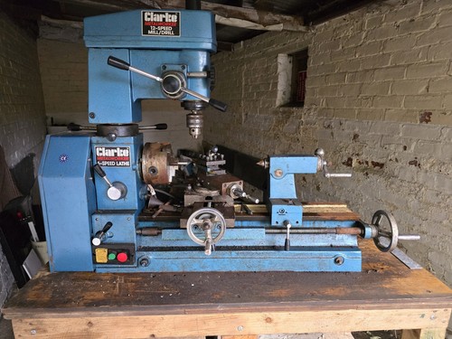 Clarke metalworker 6-speed Lathe and 12-speed Mill Drill | eBay UK