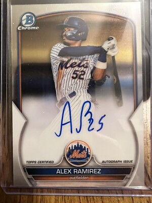 2023 Bowman Chrome Alex Ramirez Autograph New York Mets🔥🔥🔥 | eBay