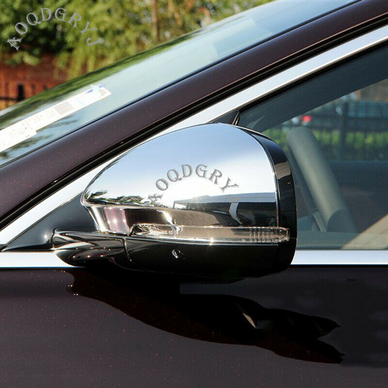 2P Chrome Replacement Rearview Mirror Housing Cover Trim For Jaguar XE ...
