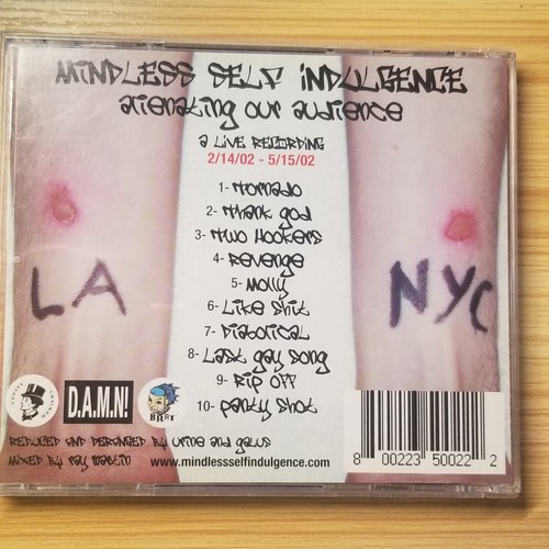 Alienating Our Audience: Live by Mindless Self Indulgence (CD, Sep-2002 ...