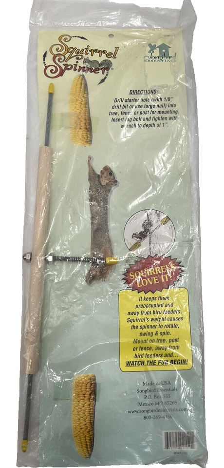Squirrel Spinner Feeder Squirrels Love It Song Bird Essentials New In ...