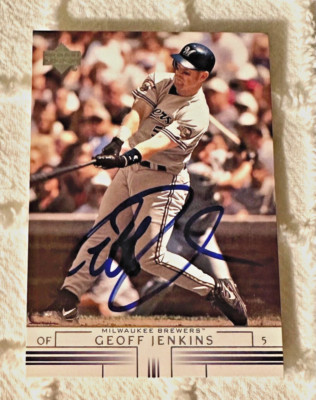 2002 Upper Deck Geoff Jenkins Autographed Card #642 NM/M | eBay