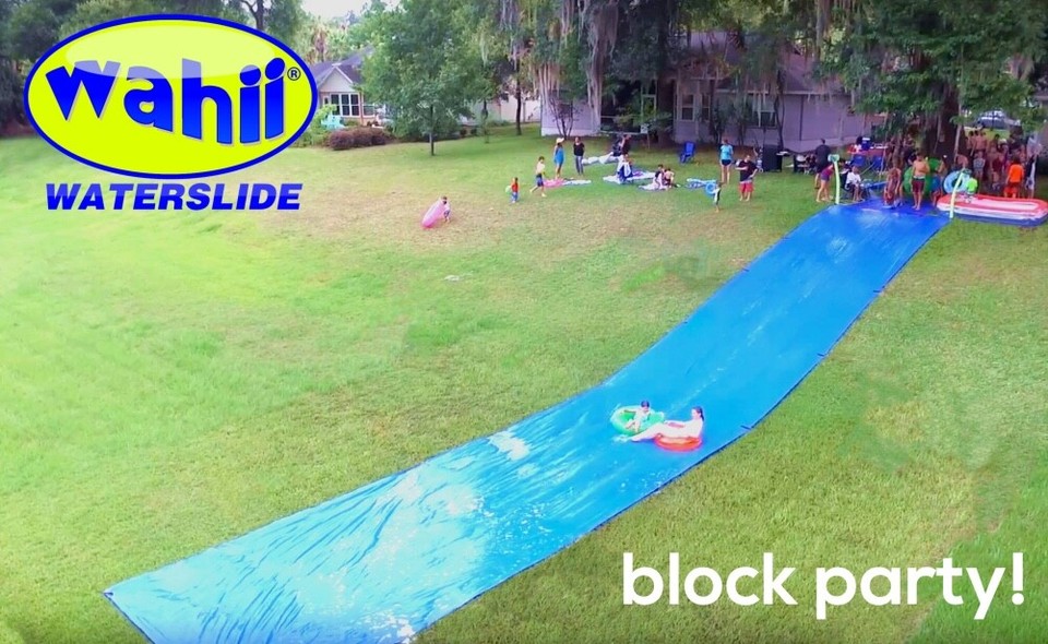 75ft Giant slip n slide.......backyard lawn tarp water slide - Wahii ...