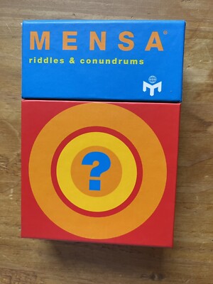 Mensa 75 Riddles And Conundrums - Excellent Condition - All Cards ...
