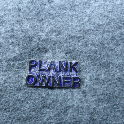 Military Hat Pin: Plank Owner Script Pin [1-1/8"] | eBay